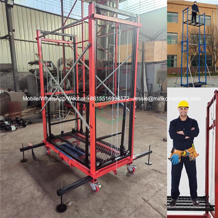 Foldable electric scaffolding hydraulic lifting scaffolding 10 meters